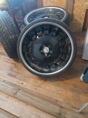24in Deep Dish Mercedes Rims And New Tires | eBay