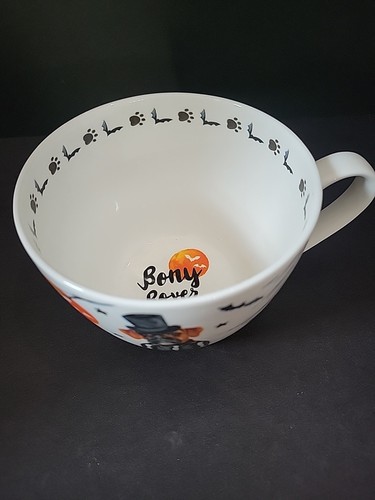 Portobello By Design Bony Boxer Dog Halloween Mug/Soup Bowl Bone China ...