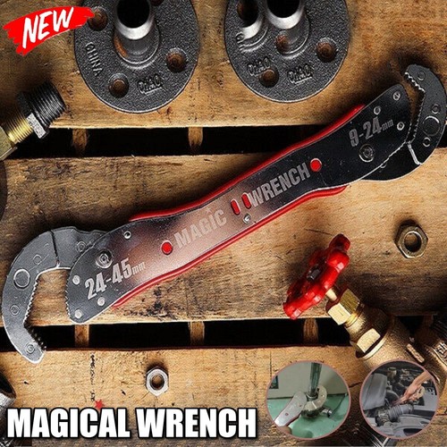 Universal 9-45mm Adjustable Wrench Spanner Quick Snap Grip ...