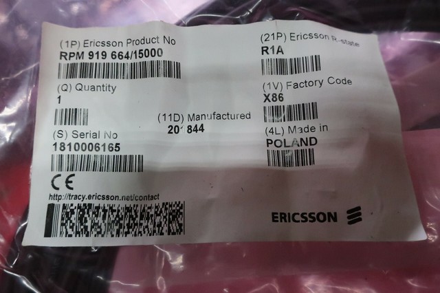 Ericsson RPM 919 664/15000 R1a Shielded Alarm Cable for Rru/rrh for ...