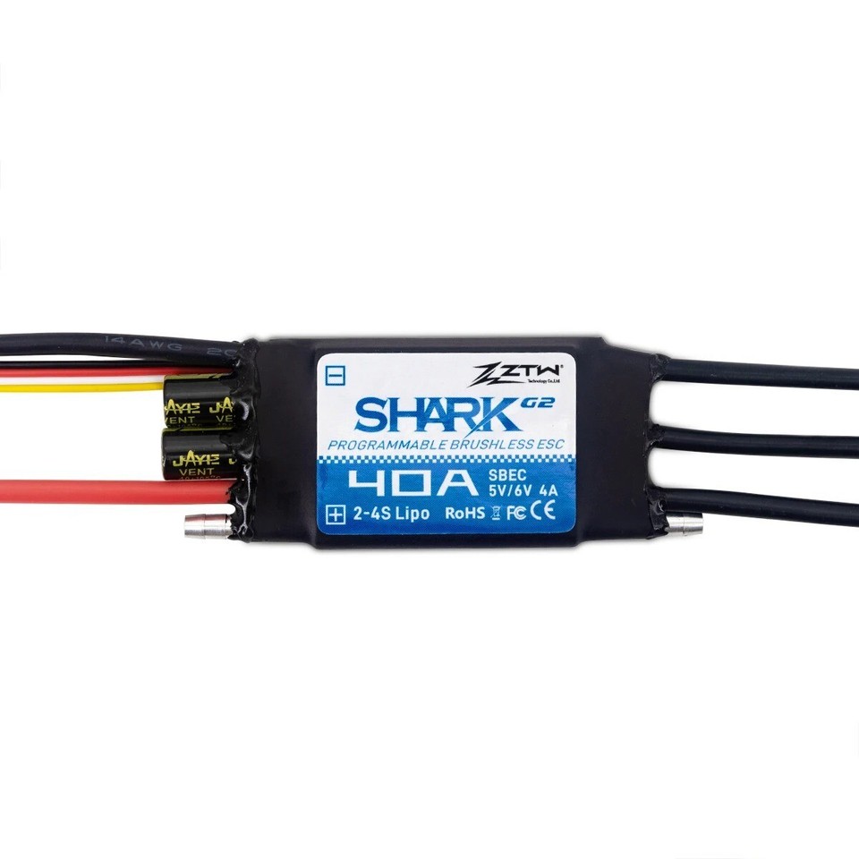 ZTW SHARK G2 ESC Marine RC Boat 20A 30A 40A 50A 60A 80A Brushless ...