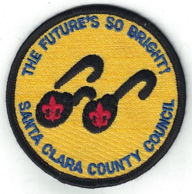 BSA Santa Clara County Council The Future's So Bright patch black ...