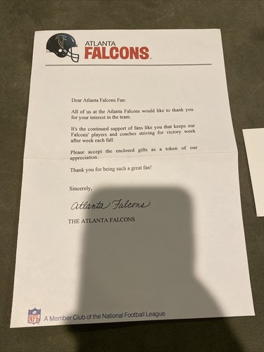 Vintage Atlanta falcons Fan Pack Sticker Letter | eBay
