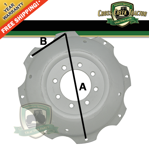WHEEL34 Rear Wheel Center For Ford Tractors 4000 5000 7000 4600 5600 ...