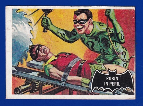 ROBIN IN PERIL THE JOKER 1966 TOPPS BATMAN Black Bat #42 GOOD/VERY GOOD ...