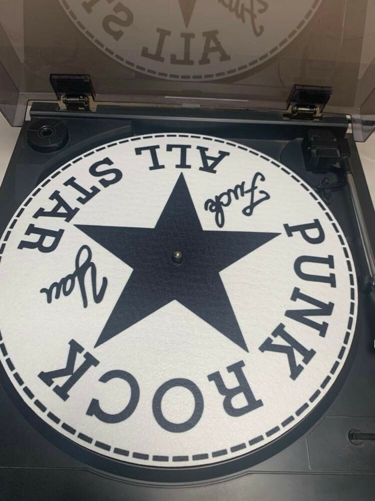 Punk Rock All Stars Retro Slipmat #3 Turntable 12 LP Record Player DJ ...