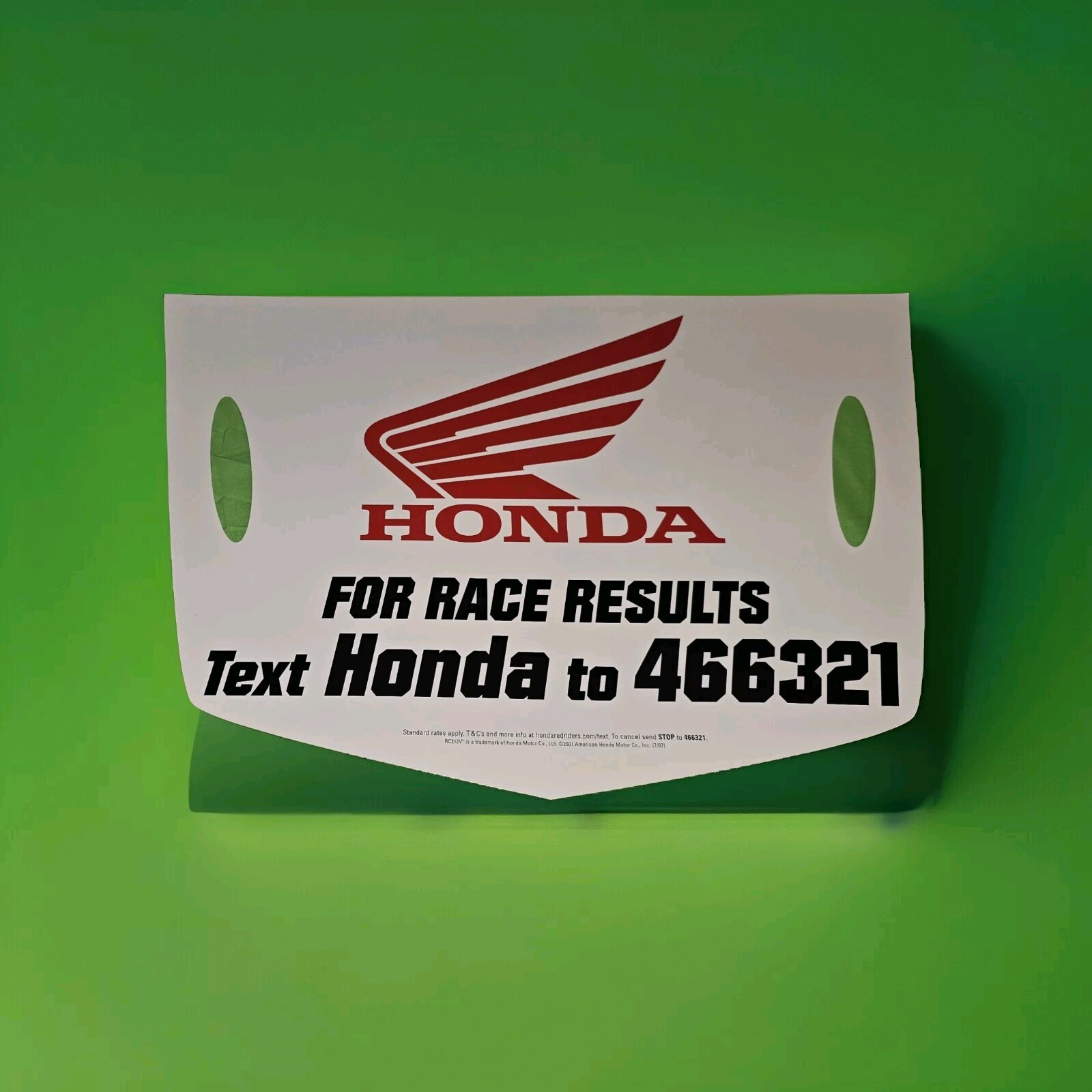 2006 Nicky Hayden 69 REPSOL HONDA RC211V Fan Pit Board MotoGP USGP ...