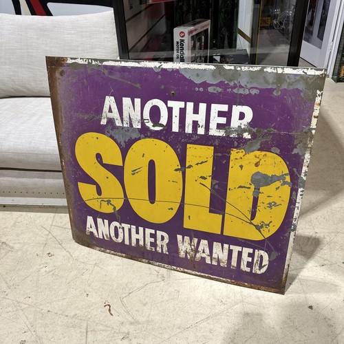 Another SOLD Another Wanted Real Estate Sign Original | eBay