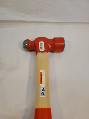Proto 2 Lb Head Ball Pein Hammer Wood Handle with Red Laquer Grip, 15-7 ...