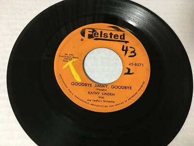 Kathy Linden; Goodbye, Jimmy, Goodbye / Heartaches at Sweet Sixteen | eBay