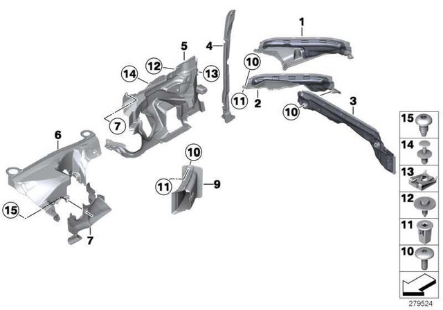 51717204336 Dashboard Stück Höher rechts BMW 650i F06 2014 online ...