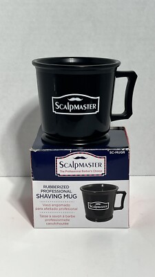 Burmax Scalpmaster Rubberized Professional Shaving ~Mug New In Box~ | eBay