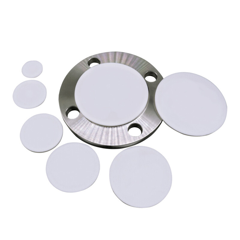 10Pcs PTFE Plastic Solid Discs Flat Round Pad Sealed Cushioning ...