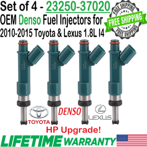 OEM Denso HP Upgrade 4 Units Fuel Injectors For 2012-2015 Toyota Prius ...