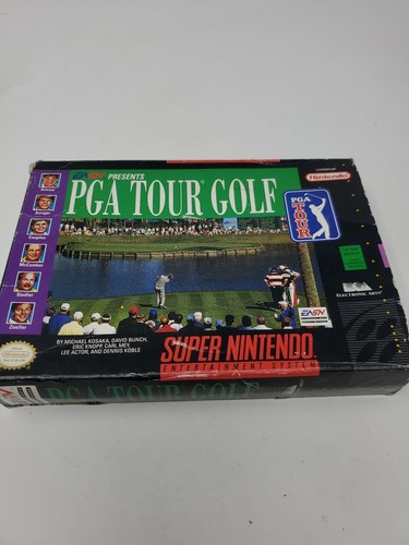 PGA Tour Golf (Super Nintendo Entertainment System, 1992) SNES Cleand ...