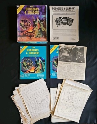 VINTAGE 1980 TSR DUNGEONS AND DRAGONS EXPERT RULES BOX SET ~1012~ WITH ...