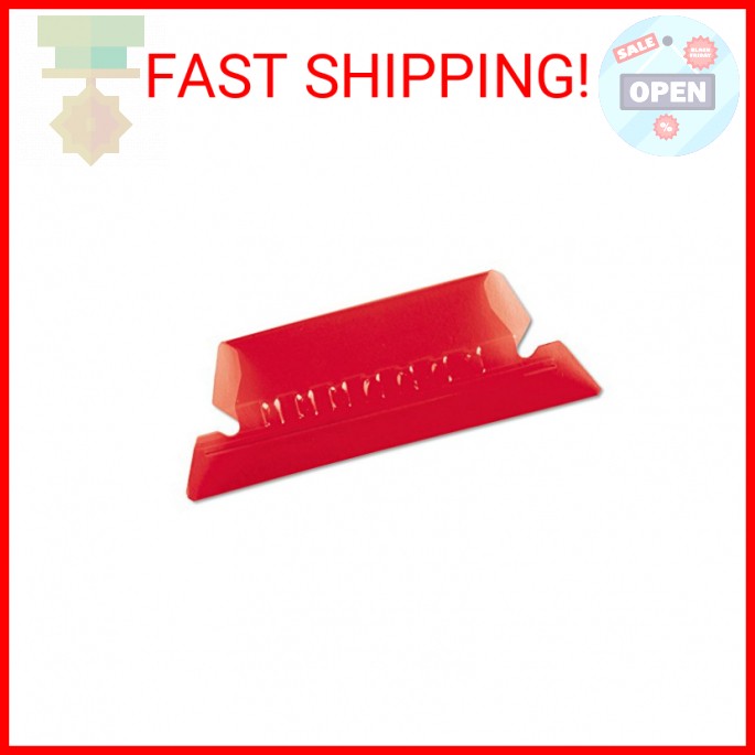 Pendaflex Hanging Folder Tabs, 2", Clear Red, 25 Tabs and Inserts per ...