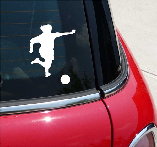 SOCCER #2 MAN KICKING BALL KICK PLAYER GRAPHIC DECAL STICKER ART CAR ...
