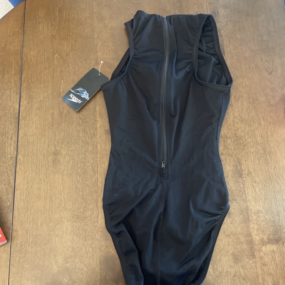 Speedo Endurance Avenger Water Polo One Piece Swimsuit Black Size 26 ...