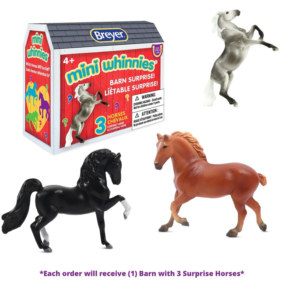 Breyer Horses Mini Whinnies Barn Surprise | 3 | 3.25L x 1.75W x 2.25H ...