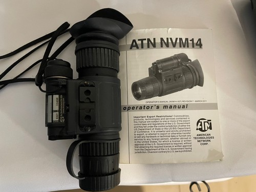 ATN NVM14-HPT 64-68lp/mm 23-25 SNR P45 HP Night Vision Monocular ...