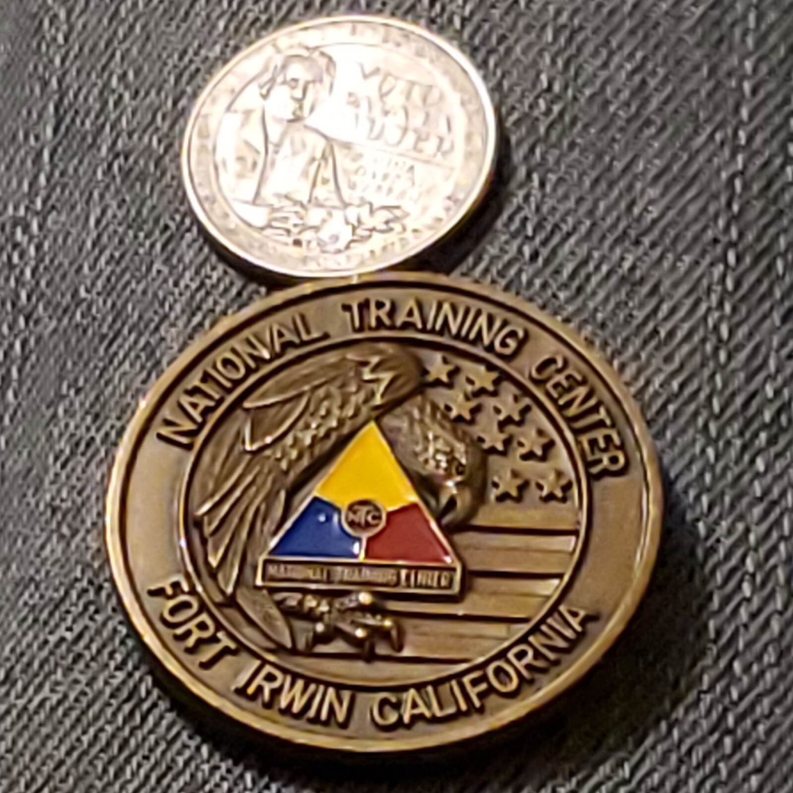 NATIONAL TRAINING CENTER FORT IRWIN CALIFORNIA CHALLENGE COIN! MARCH 15 ...