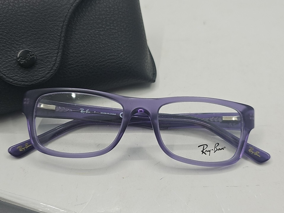 Ray-Ban frames Eyeglasses RB 5268 5122 purple Rectangular Frame 48-17 ...