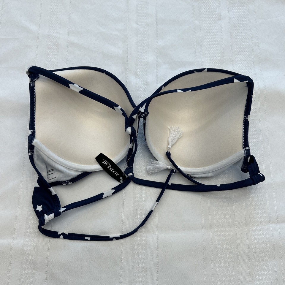 Adore Me Women's Laila Push Up Swim Top Starry Night Size 32B NWT | eBay