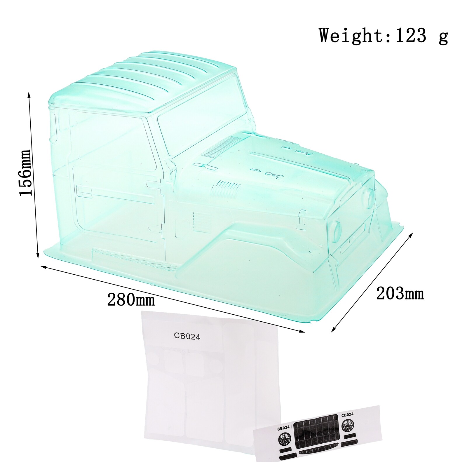 Unpainted Body Cover 1/10 Truck Cab PC Clear Body C3I3 | eBay