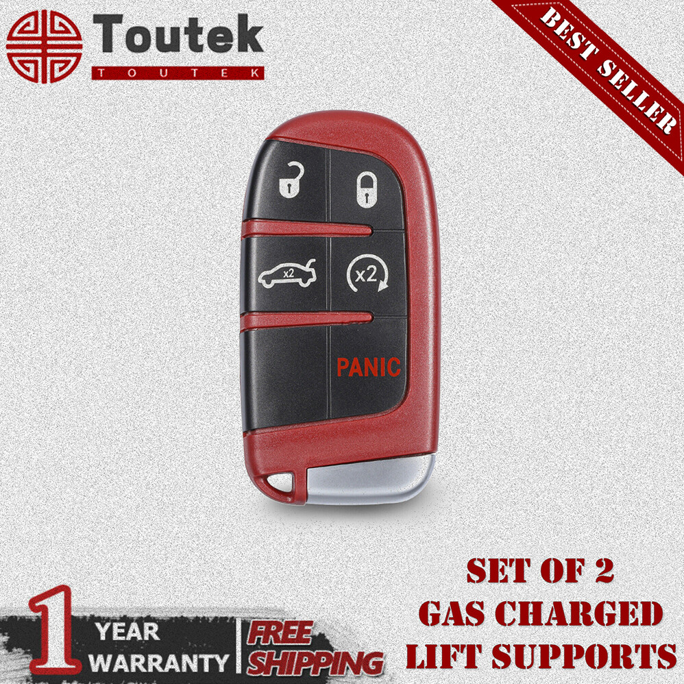 Red Remote Key Fob Cover Shell Case For Dodge Charger Challenger Jeep ...