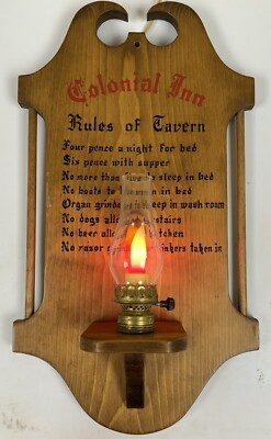 Vintage Lighted Colonial Inn Tavern Sign | eBay