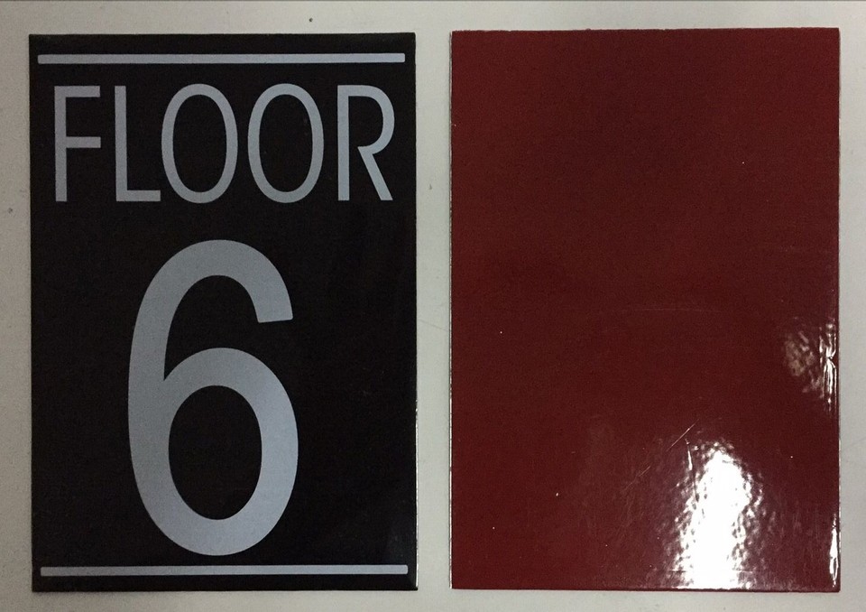FLOOR NUMBER SIX (6) SIGN -REF24-1027 | eBay