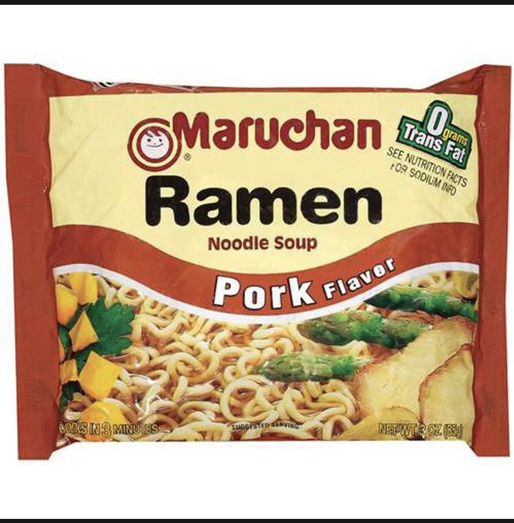 Maruchan PORK FLAVOR Ramen Noodle Soup 3oz (12 pack) | eBay