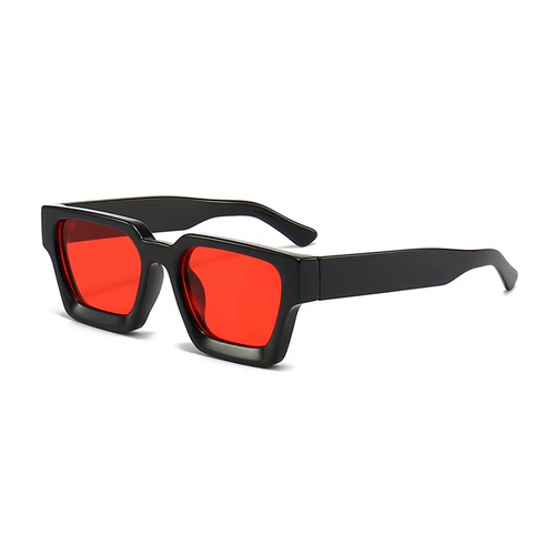 Cheap Shades Retro Sunglasses Large Square Frame Red Lense | eBay