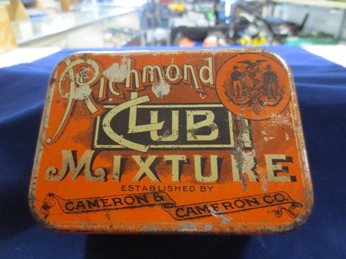 ANTIQUE RICHMOND CLUB MIXTURE Tobacco Tin by Cameron & Cameron Co ...