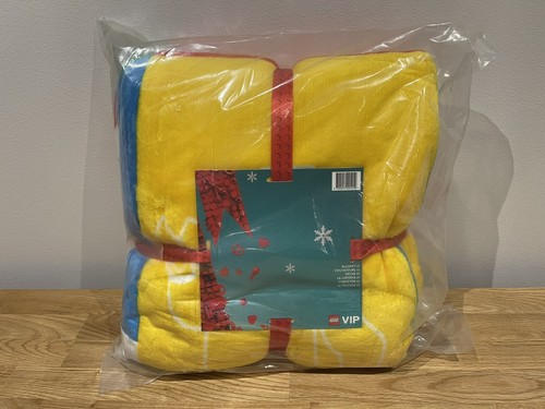 Lego VIP Fleece Blanket/Throw Rare Collectors 5007622 NEW Blue/Green ...