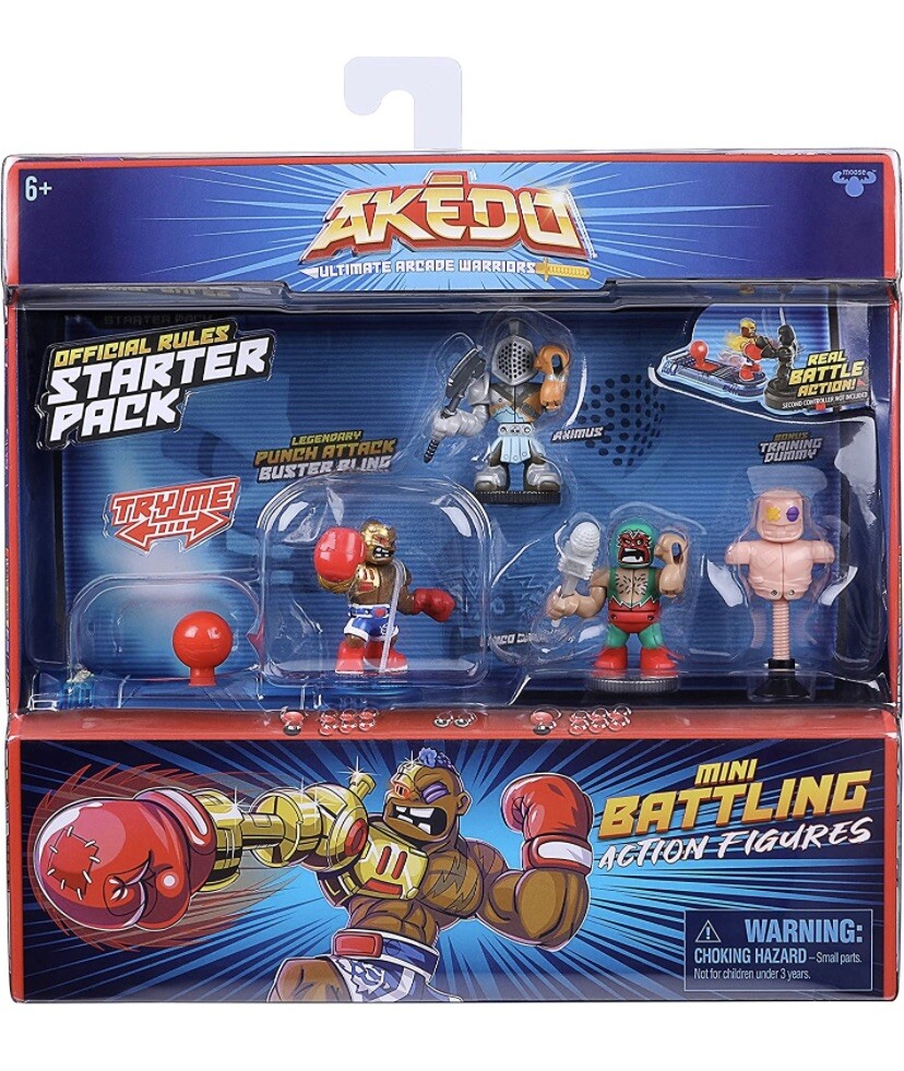 Akedo Ultimate Arcade Warriors Starter Pack Legendary Punch Attack ...