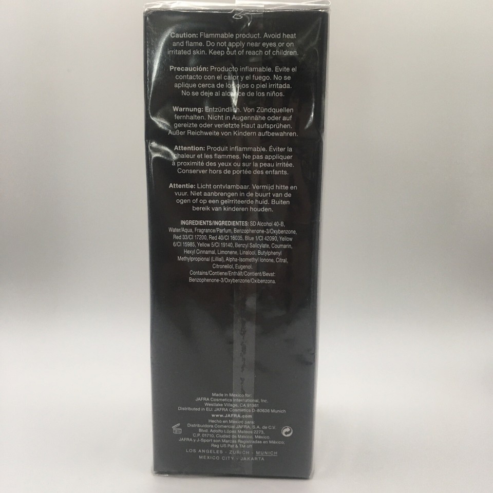 Jafra J-Sport Eau De Toilette For Men 3.3 FL.OZ. Woody Aromatic | eBay