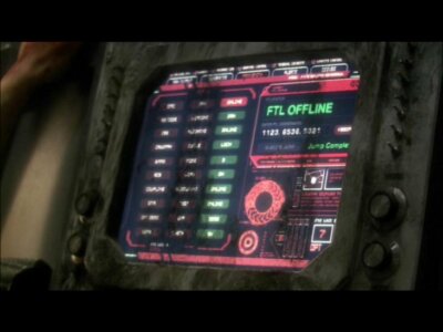 BATTLESTAR GALACTICA • BSG • FTL OFFLINE JUMP COORDINATES PANEL • PROP ...