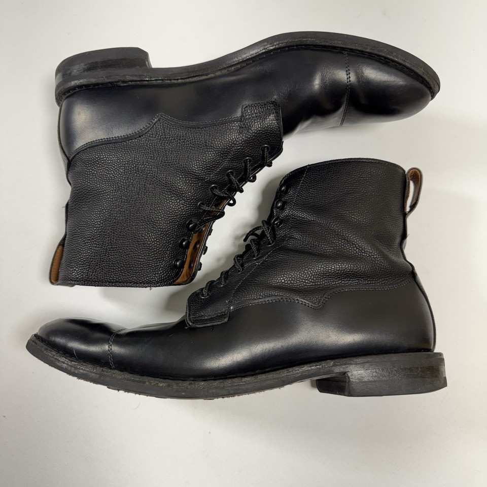 Allen Edmonds Sullivan Street Black Cap Toe Boots Men’s 12B Dainite ...