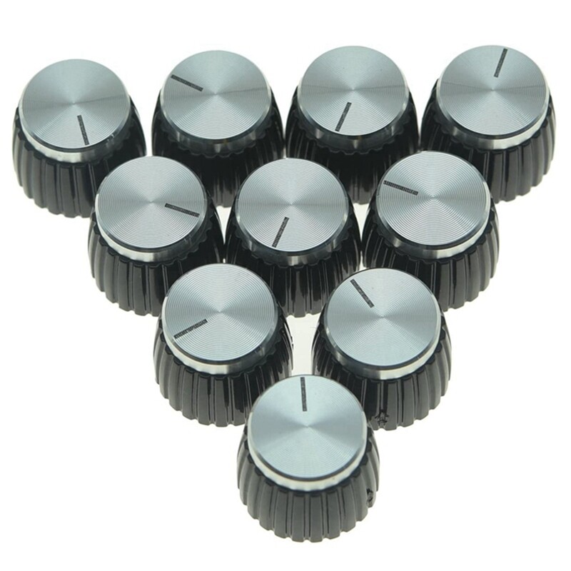 50Pcs Guitar Push on Fit Knobs Aluminum Top for Amplifiers A1X18045 | eBay