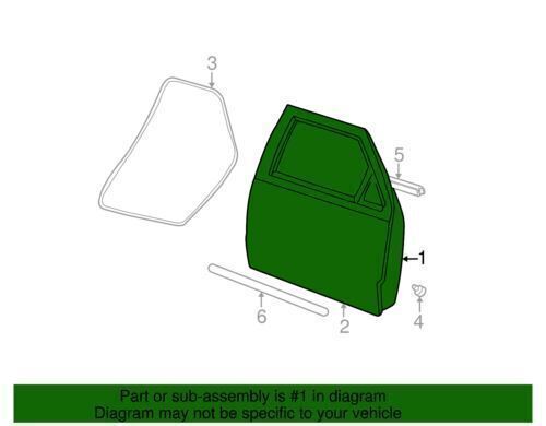 Genuine Ford 1995-2005 Ranger Door Shell Assembly Front Left 5L5Z ...