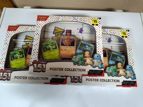 Nintendo Pokémon TCG Scarlet & Violet - 151 Poster Collection Box - 3 ...