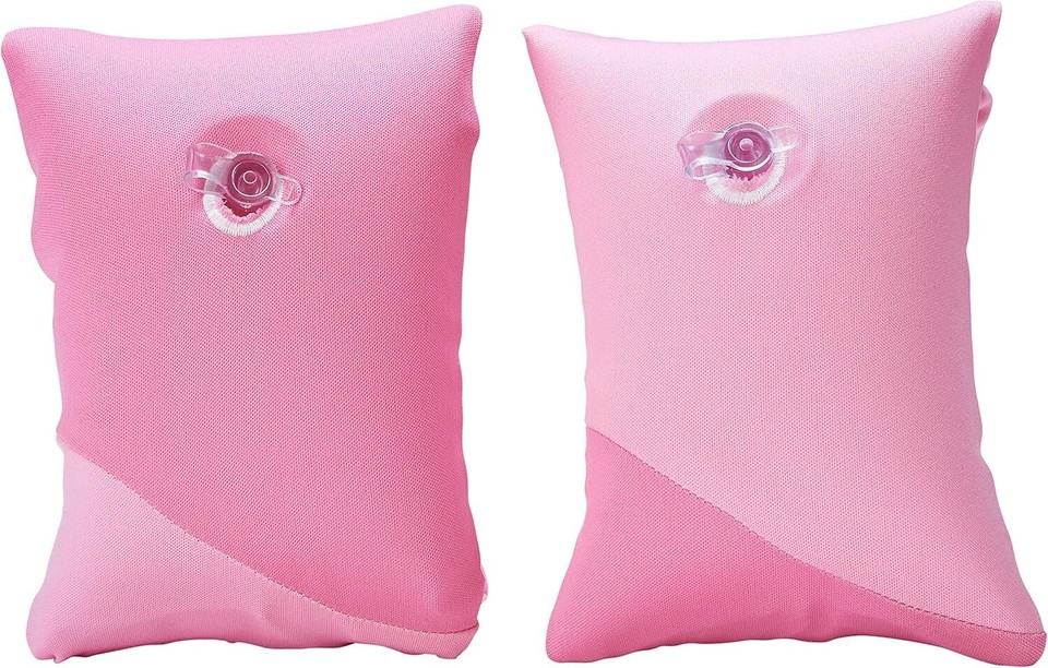 Soft Swimmies - Pink/Aqua Armbands Inflatable Arm Floats Floaties OPEN ...
