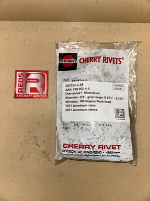 CR2162-4-05 Cherrymax Blind Rivet (100 Pack) | eBay
