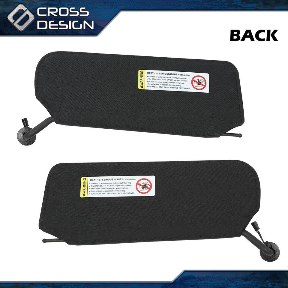 Fit For 97-04 Corvette C5 Sun Visor Vanity Mirror Sunvisors Shaded ...