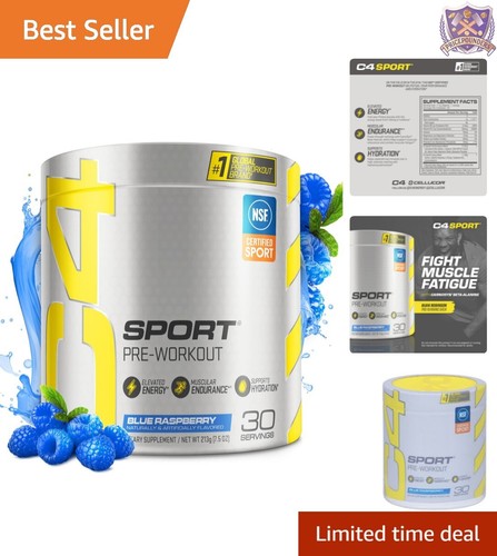 Revitalize Workouts with C4 Pre Workout Blue Raspberry - Sugar-Free, 30 ...
