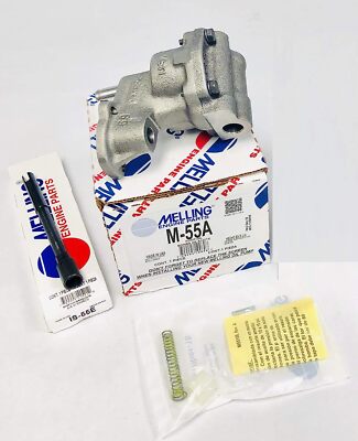 MELLING M55A High Pressure Oil Pump+Drive Rod/Shaft for Chevy SB 283 ...