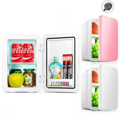 8L Portable Mini Fridge Table Top Electric Small Cooler For Bedroom Ice ...