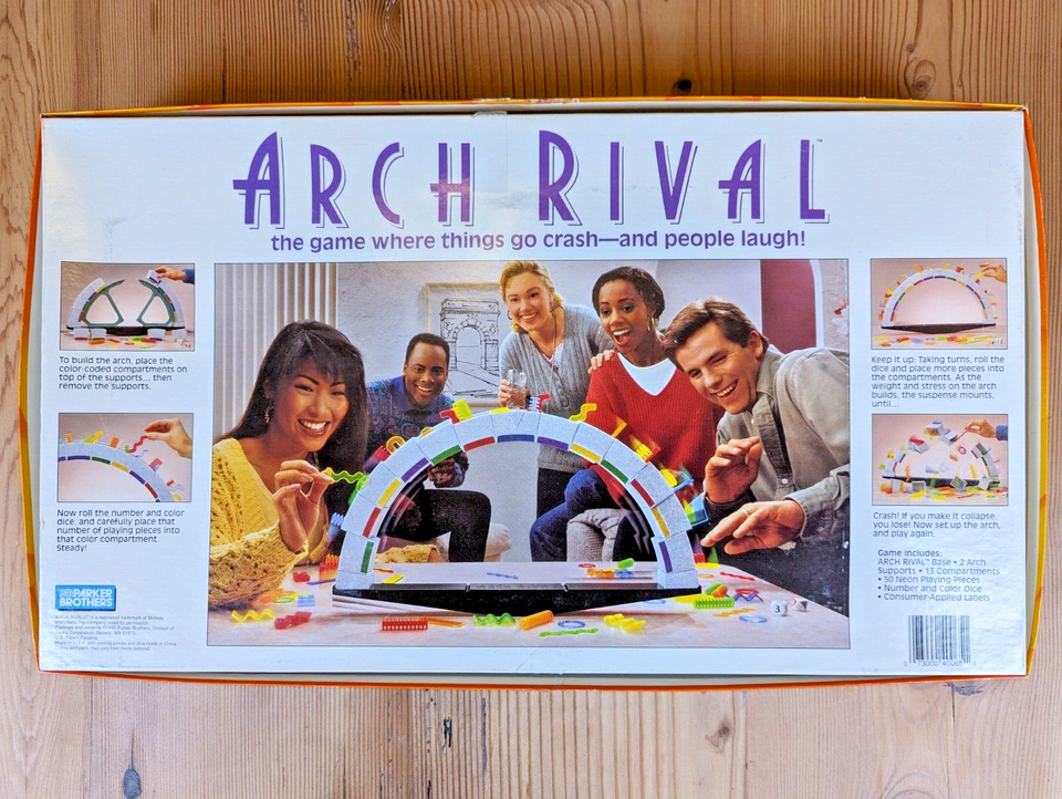 Arch Rival Game 1992 Parker Bros 100% Complete Balance Board Game ...